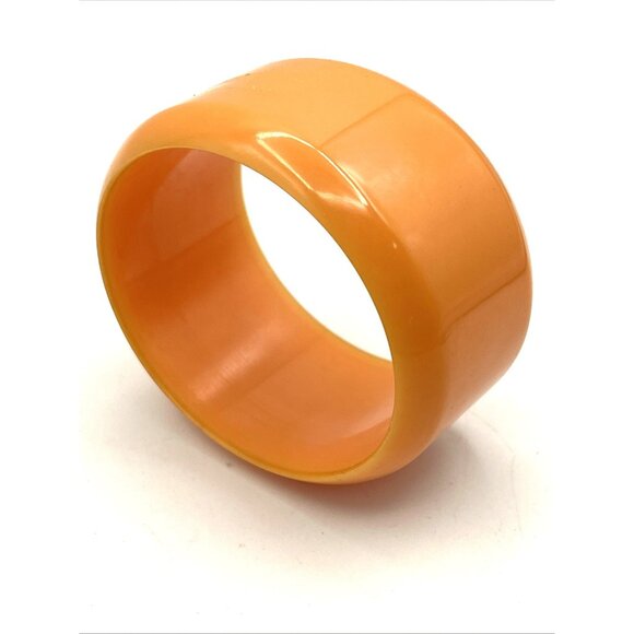 Bakelite | Jewelry | Vintage Bakelite Chunky Orange Tangerine Wide ...